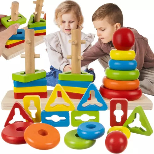 Houten Sorteer Puzzel – CampinOutdoor