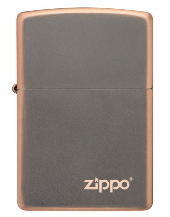 Zippo Aansteker RUSTIC BRONZE met ZIPPO LOGO – CampinOutdoor